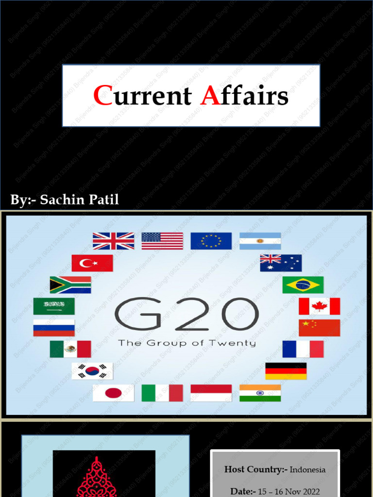 24 - G20 Summit 2022 | PDF