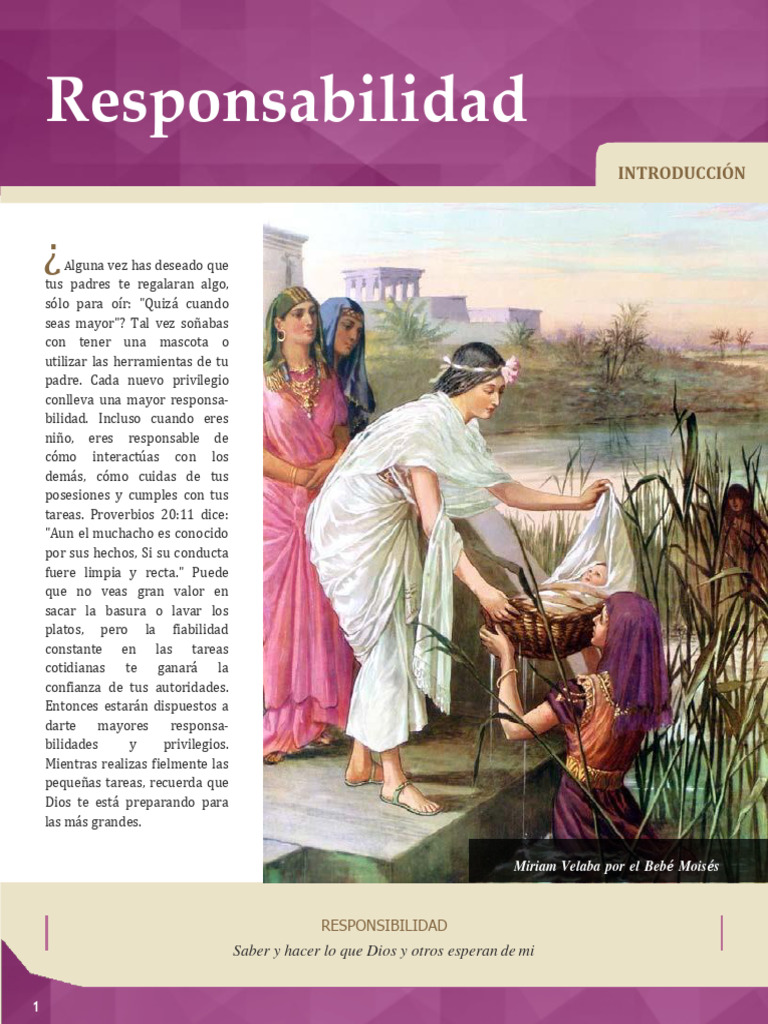 Leccion de Caracter 25 Responsabilidad | PDF | Libro del éxodo | Jesús