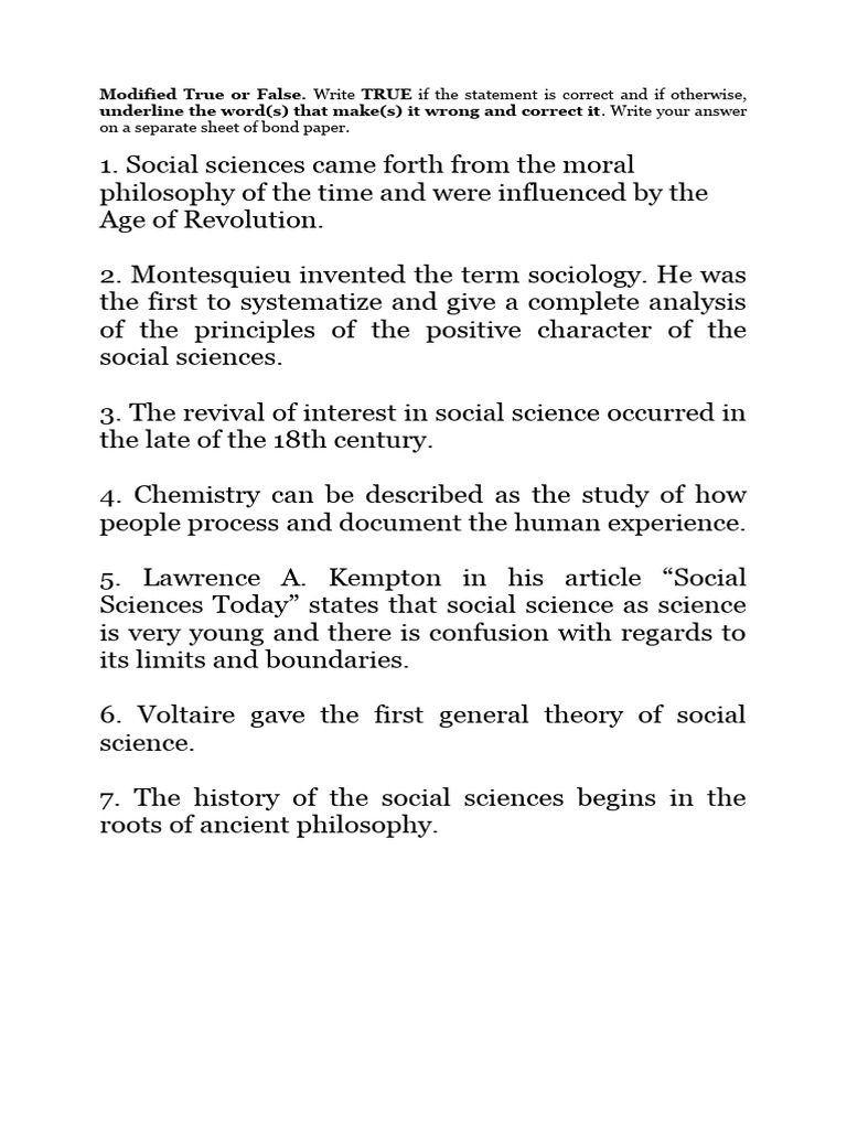 Modified True or False DISS | PDF