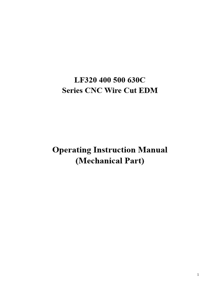 Wire EDM Machine Lubrication Guide | PDF | Heat Treating | Forging