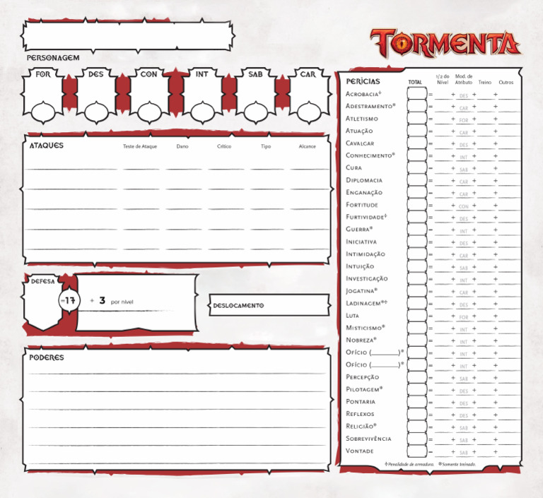 Ficha Tormenta 20-1 Lobsomem | PDF