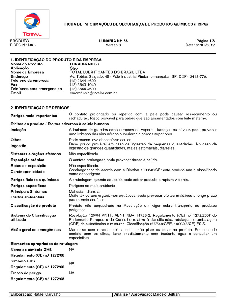Fispq Lunaria NH 68 | PDF | Química | Solubilidade