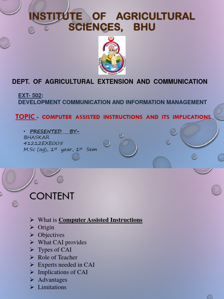 Computer Assisted Information (Autosaved) | PDF | Educational Technology | Learning