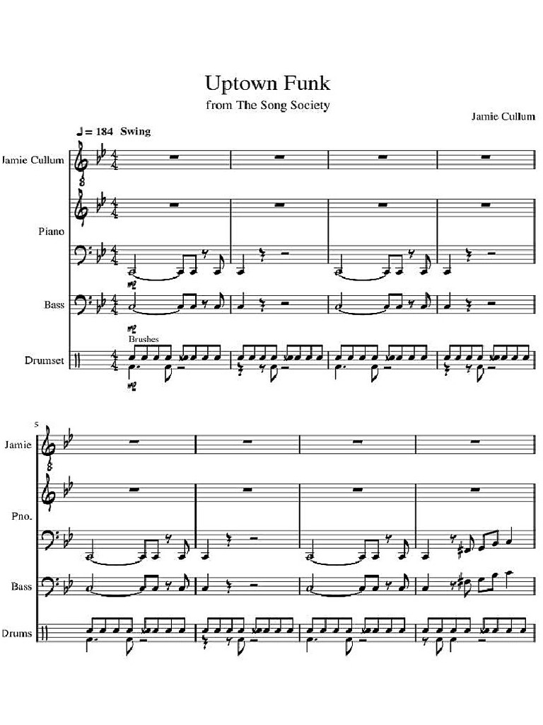 Uptown Funk Partitúra | PDF
