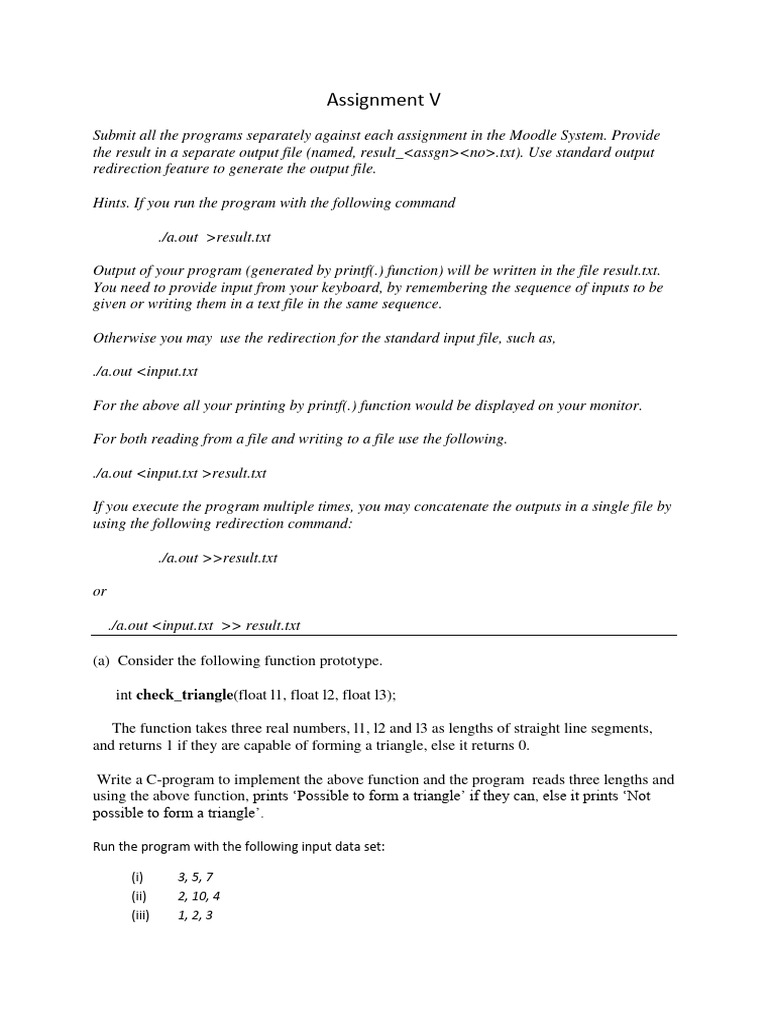 Assignment 5 Pdf Computer Program Programming 