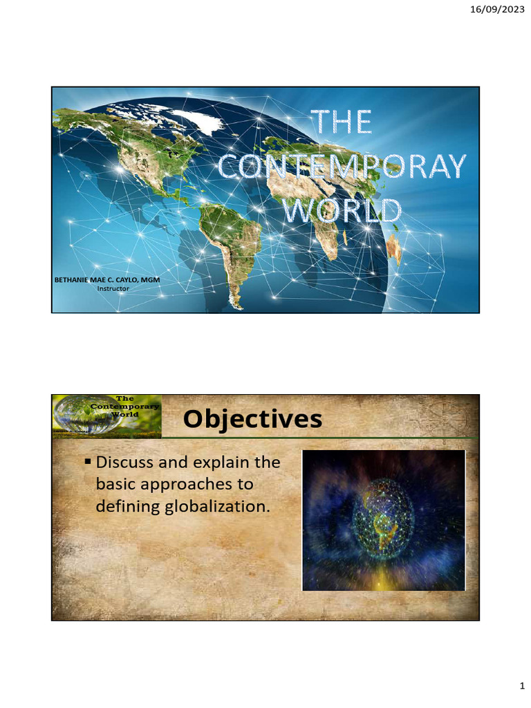 1.1 - Globalization - Part 1 | PDF | Globalization