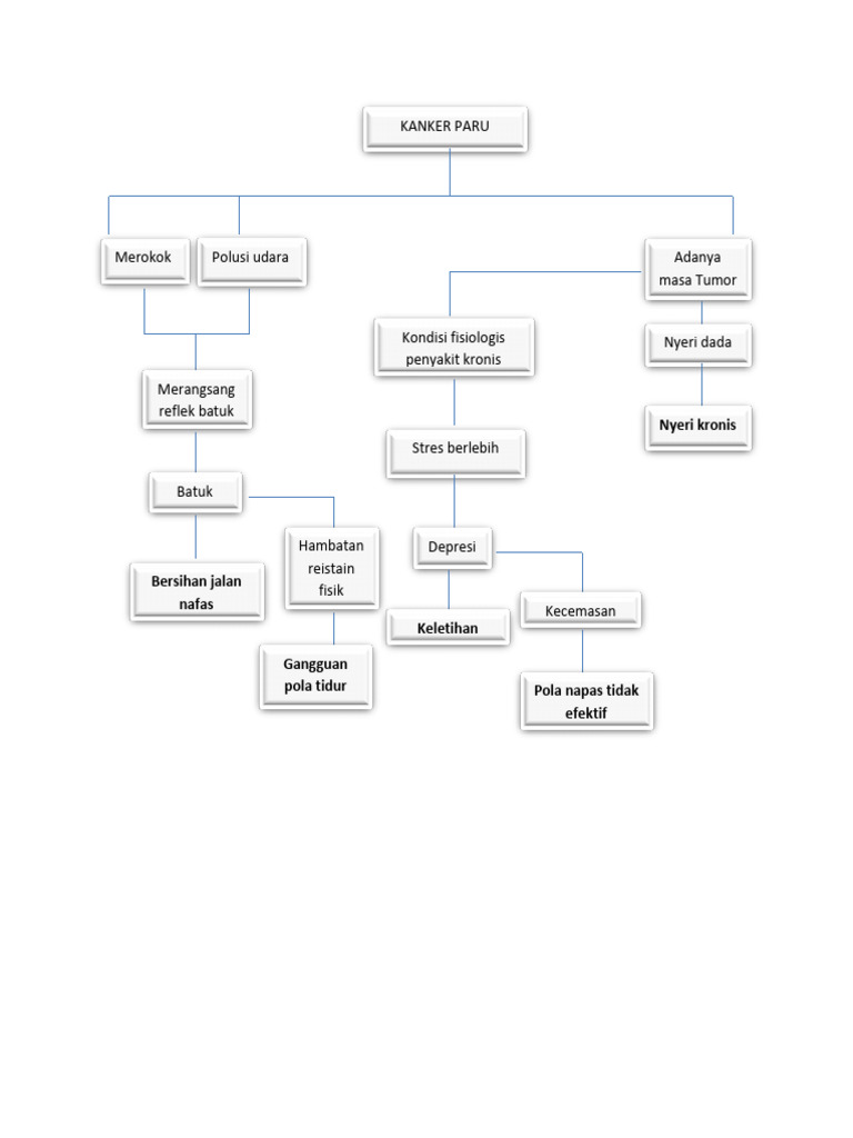 Pathway Patofisiologi Kanker Paru | PDF