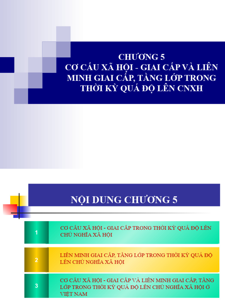 Slide CNXH - Chương 5 | PDF
