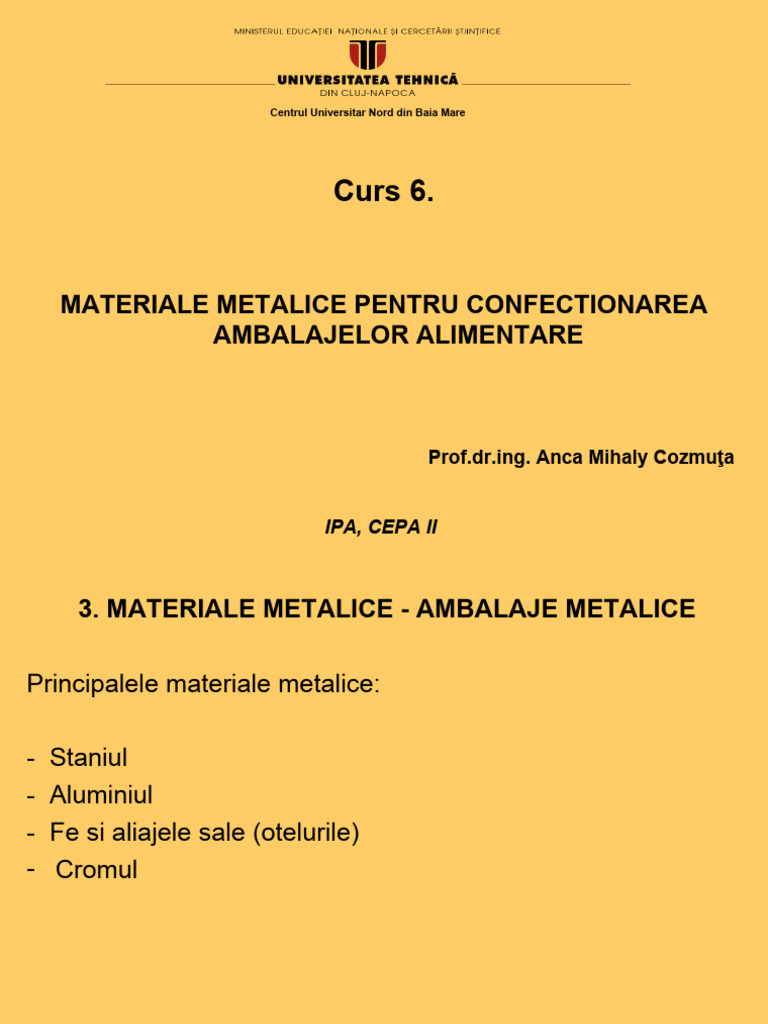 Ambalaje Metalice | PDF
