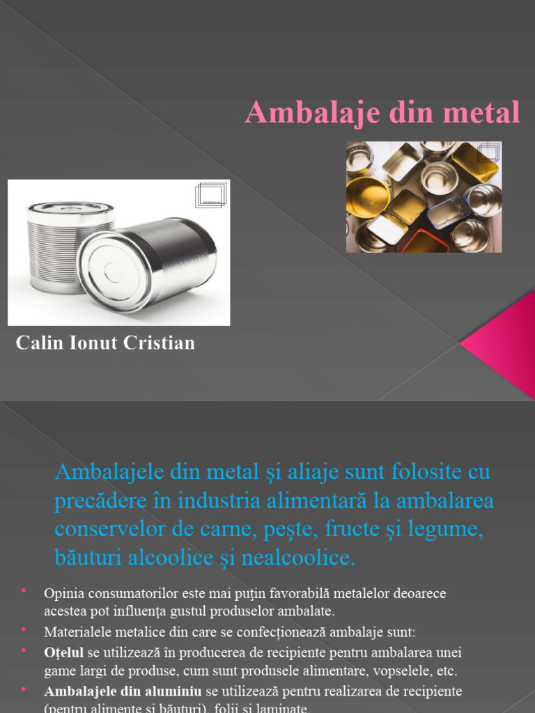 Ambalaje Din Metal | PDF