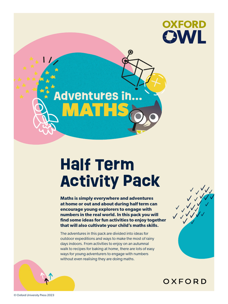 Half Term Adventures in Maths Activity Pack | PDF | Mathematics ...