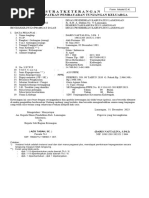 Contoh Bukti Dukung Kinerja | PDF