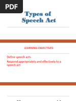 Searle's Classification of Speech Act | PDF | Semiotics | Human Communication