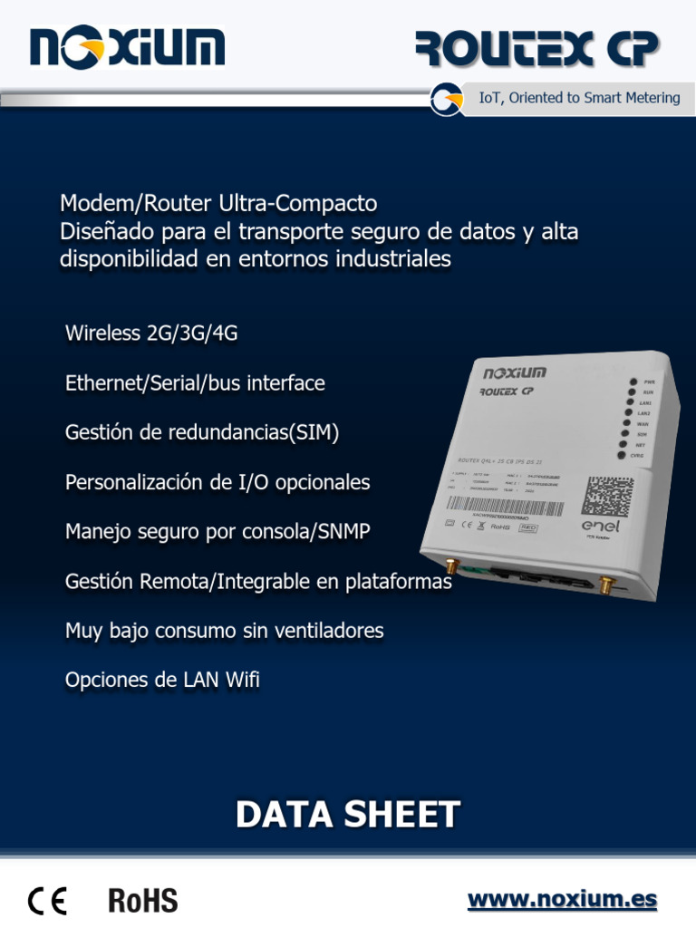 Datasheet Routex CP | PDF | 3 G | Internet de las Cosas