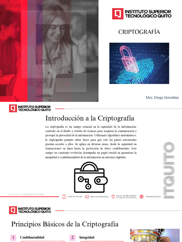 Introducción a la Criptografía: Conceptos y Aplicaciones | PDF | Clave (criptografía) | Criptografía