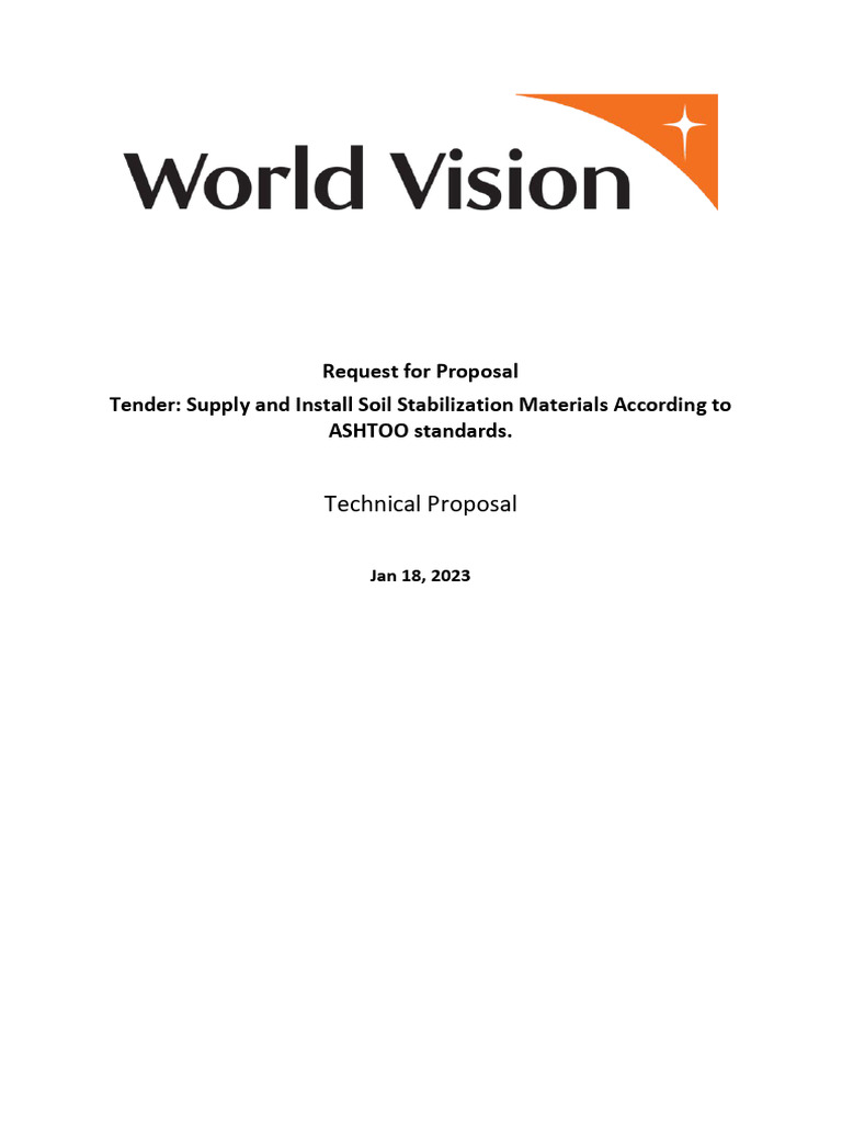 Technical Proposal_World Vision | PDF | Flood | Erosion