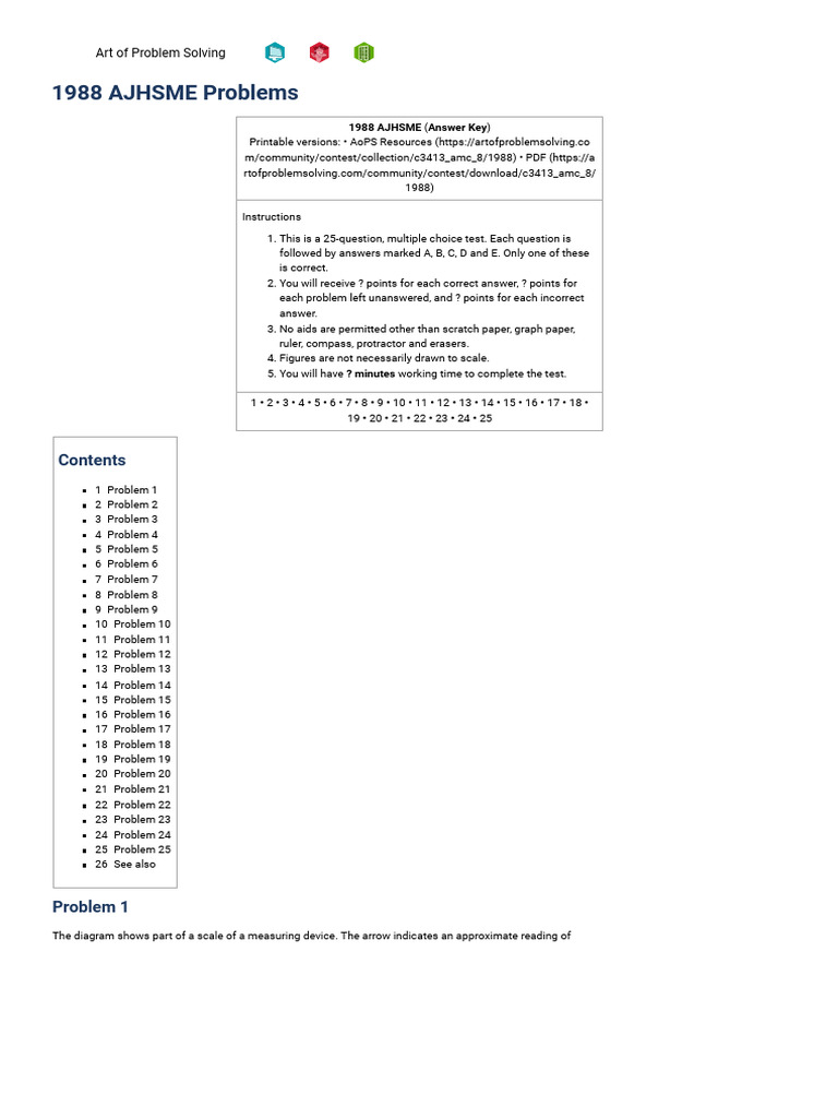 1988 AJHSME | PDF | Triangle | Elementary Geometry