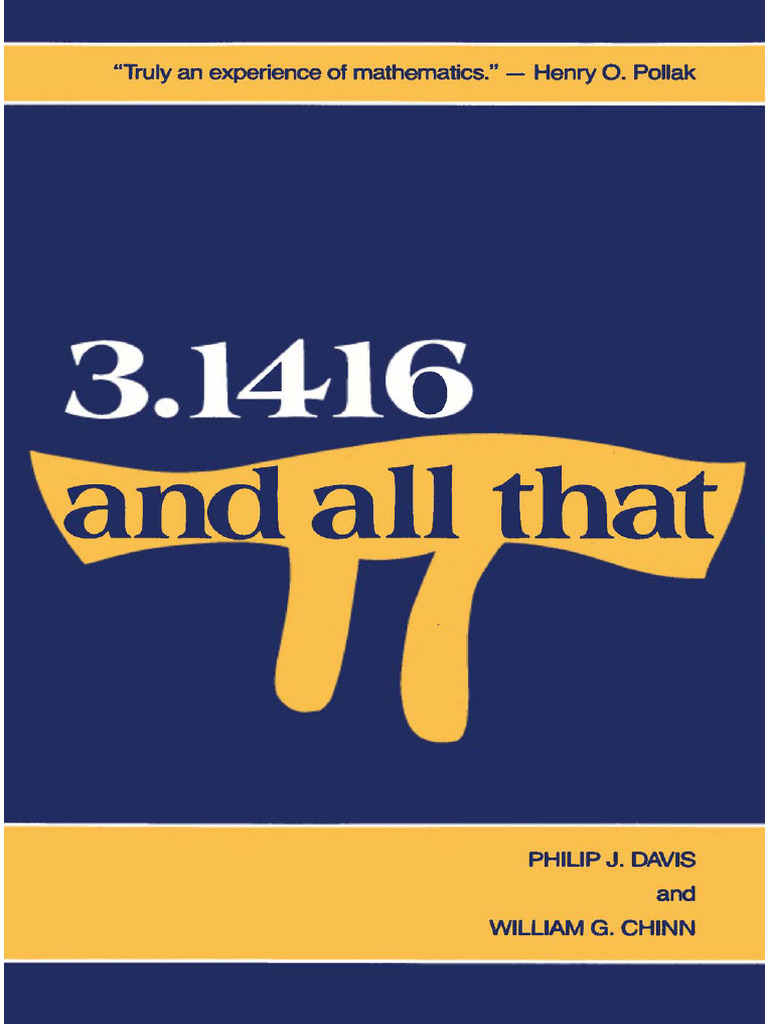 3.1416 and All That 2ed, Davis | PDF