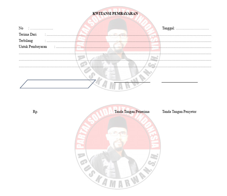 Contoh Format Kwitansi Pembayaran | PDF