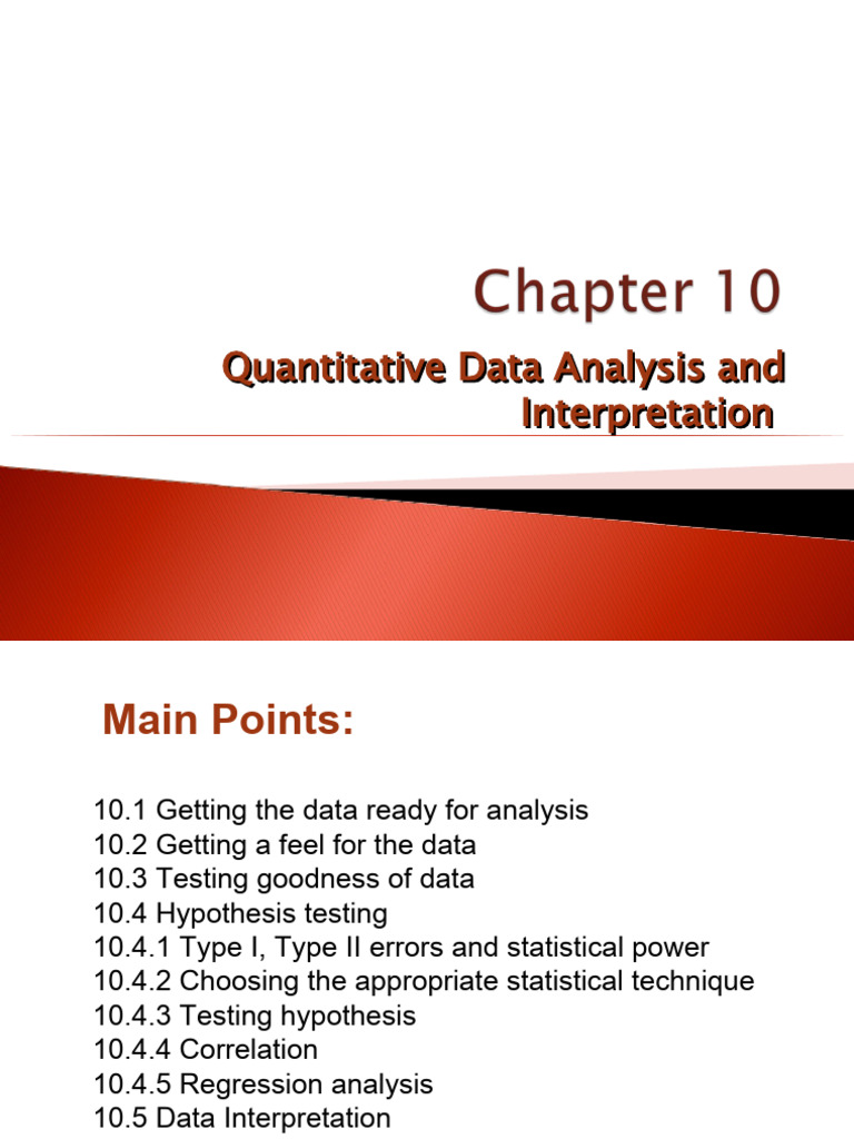 Chapter 10 Quantitative Analysis and Interpretation Sept2013 | PDF | Errors And Residuals ...
