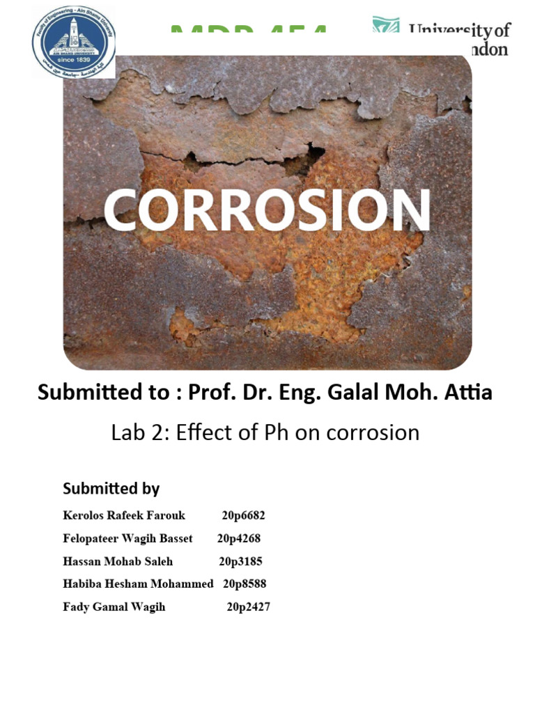 Lab 2 PH | Download Free PDF | Corrosion | Ph