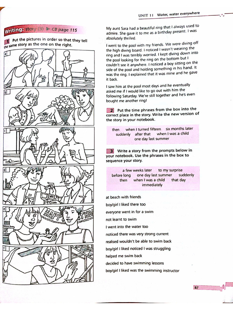 Revision - WRITING A STORY-1 | PDF