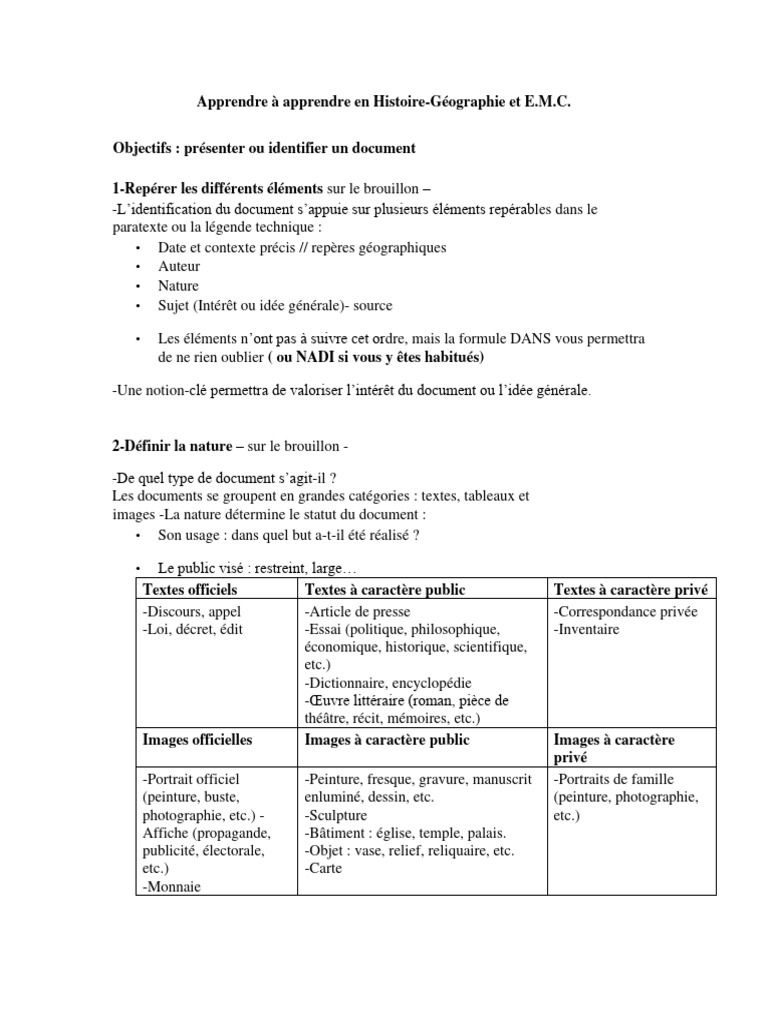 Identifier Un Document | PDF
