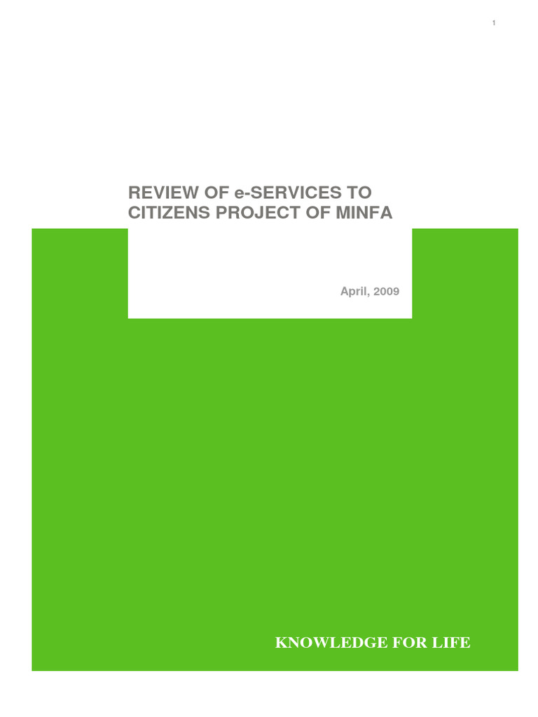 Review of e Services To Citizens Project | PDF | Computer File | Geographic Information System