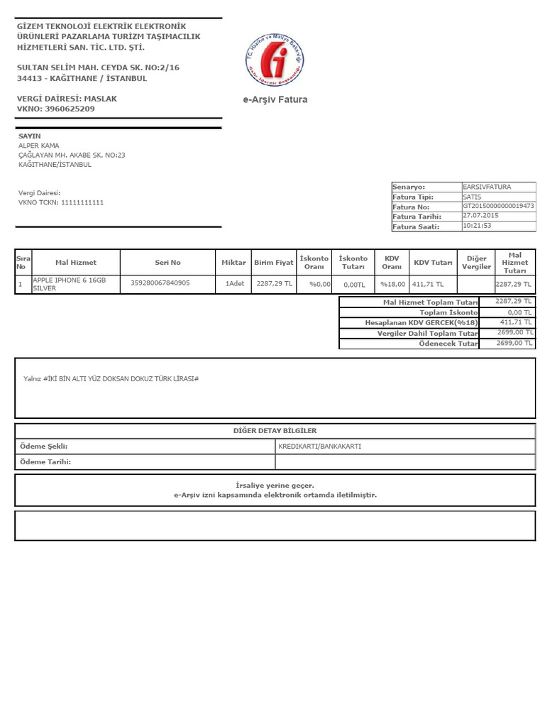 6 16GB Tlf. Alper Kama | PDF
