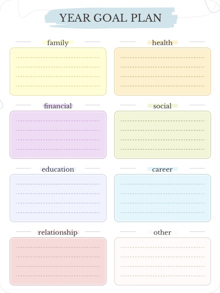 Year Goal Plan | PDF