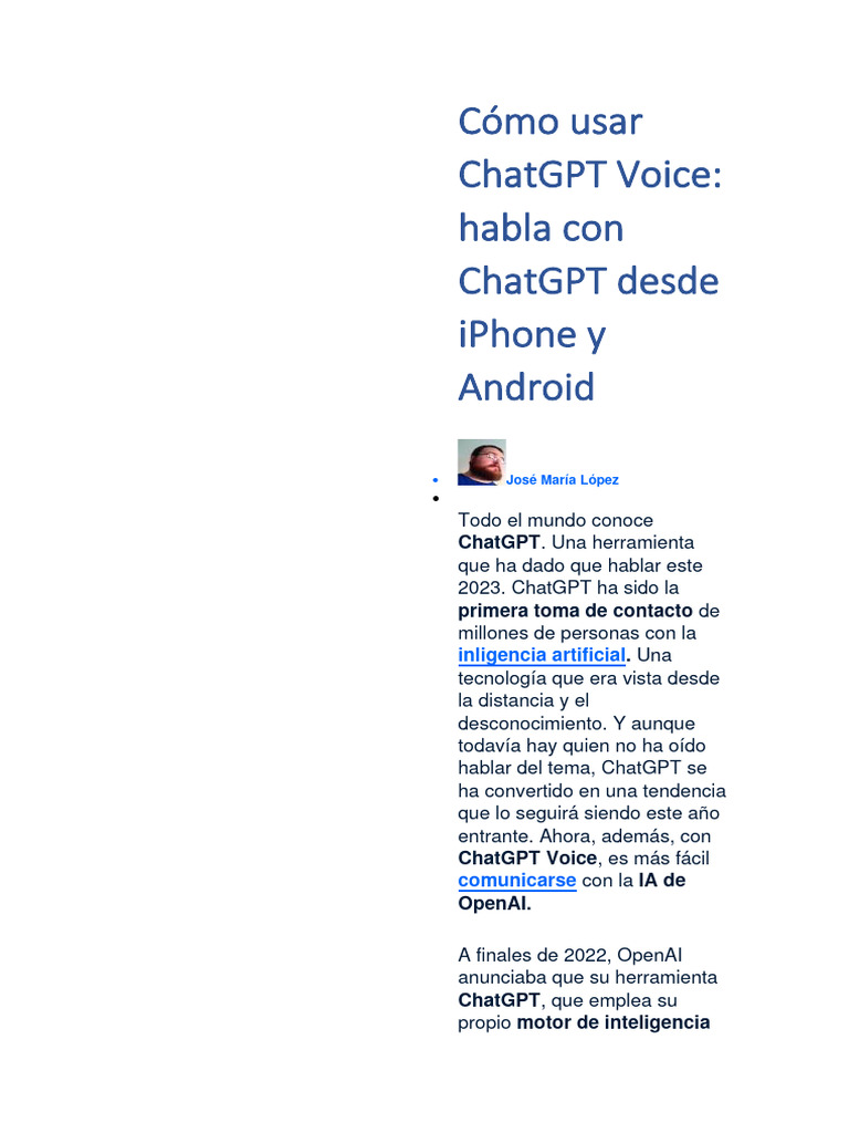 Utilizar CHAT GTP | PDF | Siri | Software