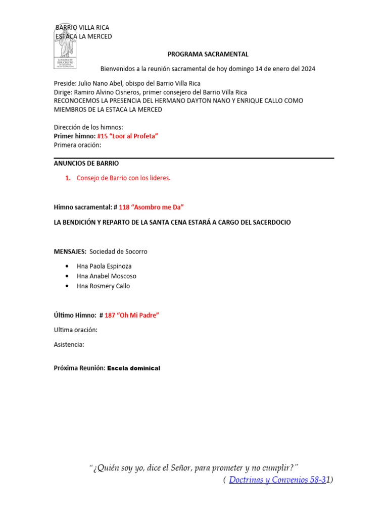 Manual para El STAFF 2024 | PDF