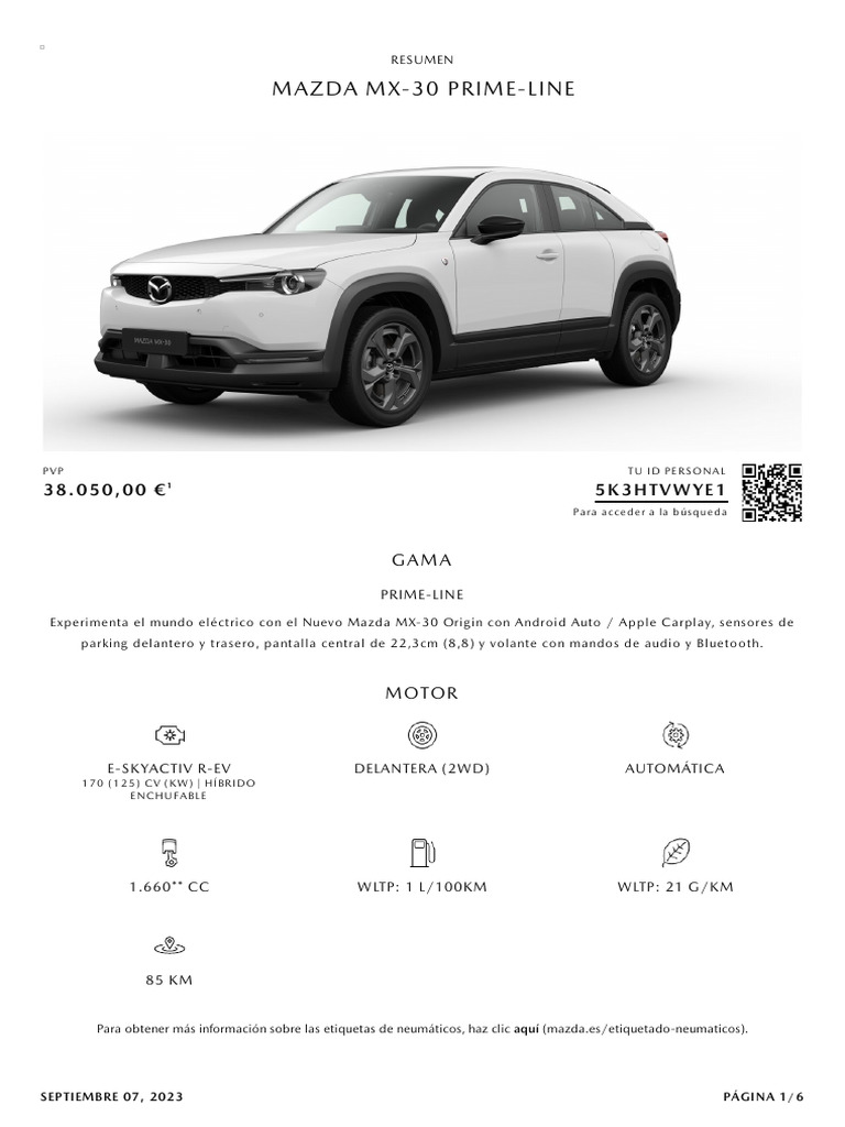 Mazda Car Configurator | PDF | Enchufe híbrido | Bienes manufacturados
