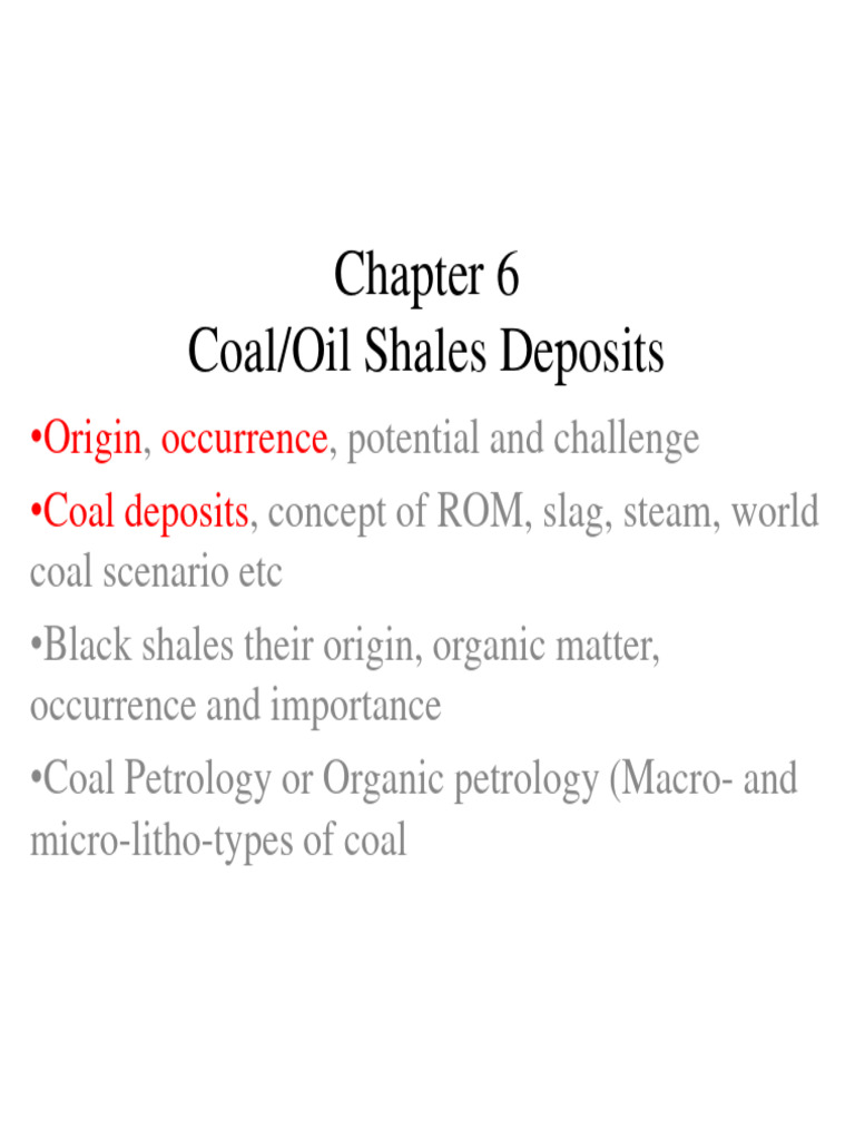 Coal and Oil Shale Insights | PDF | Coal | Lignite