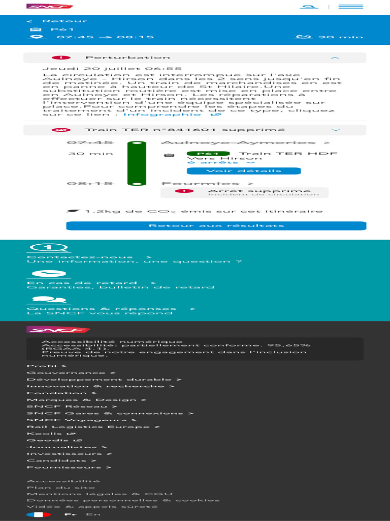 Détails Itinéraire SNCF | PDF
