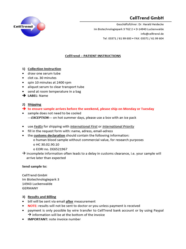 Patient Instructions Pdf