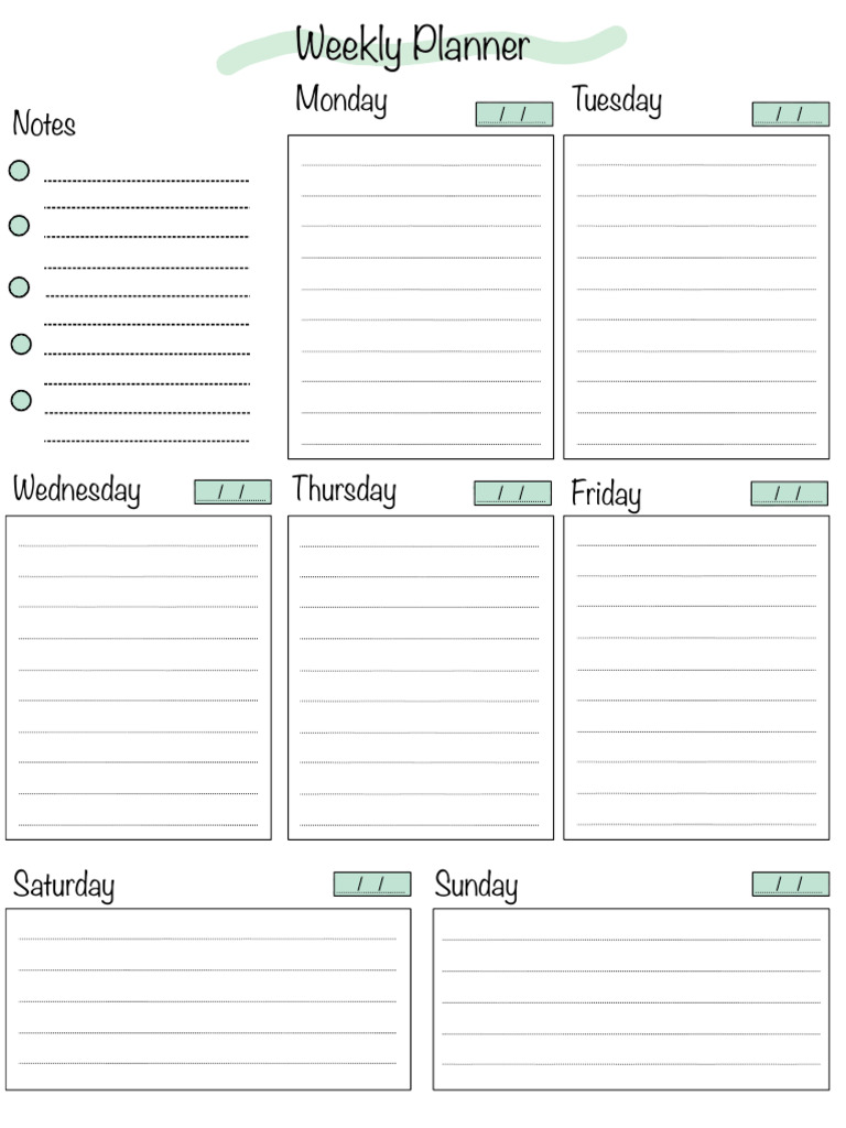 Weekly Planner 2 | PDF