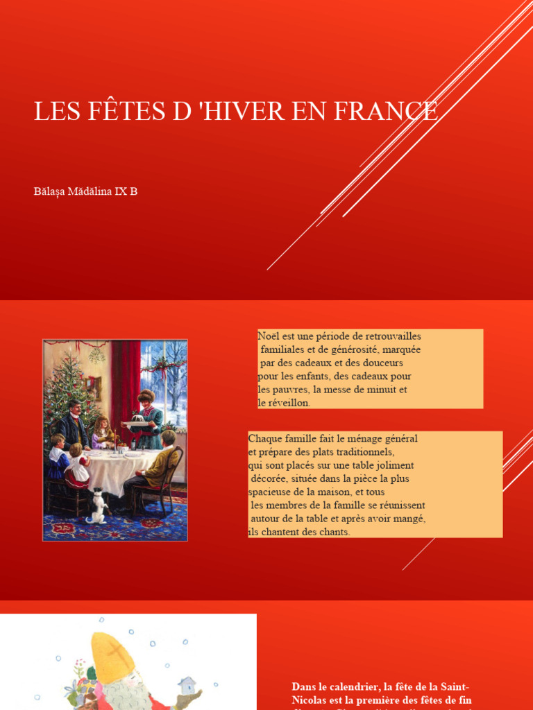 Les Fêtes D 'Hiver en France | PDF