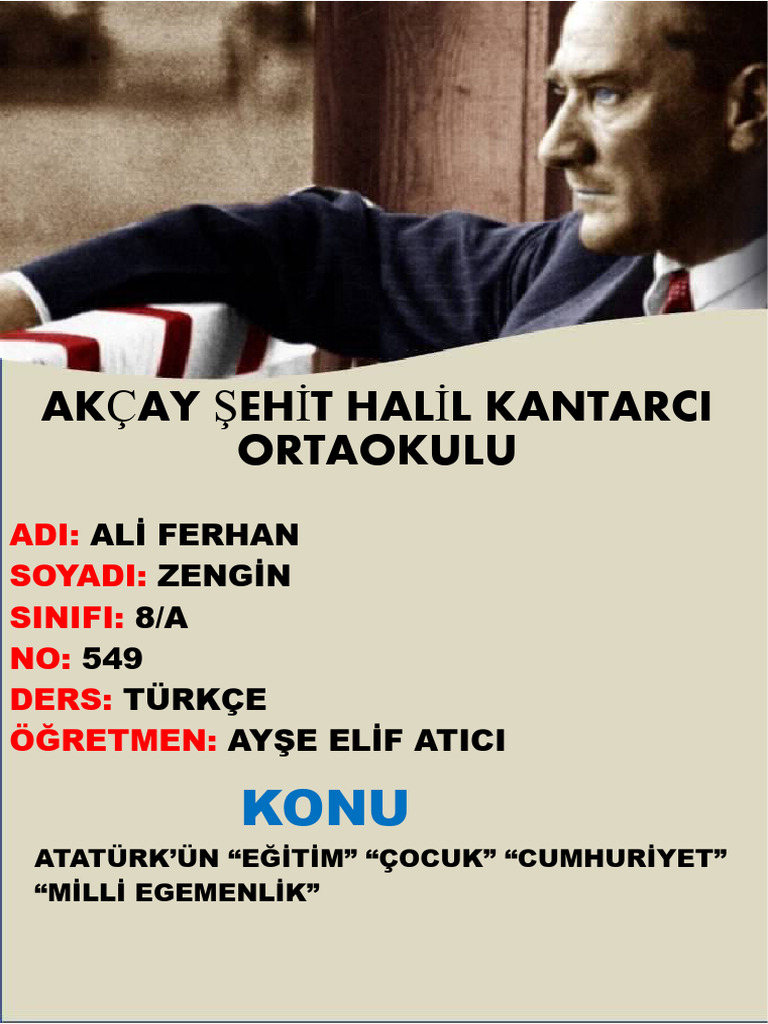 Ataturk Odev Kapagi 4 | PDF