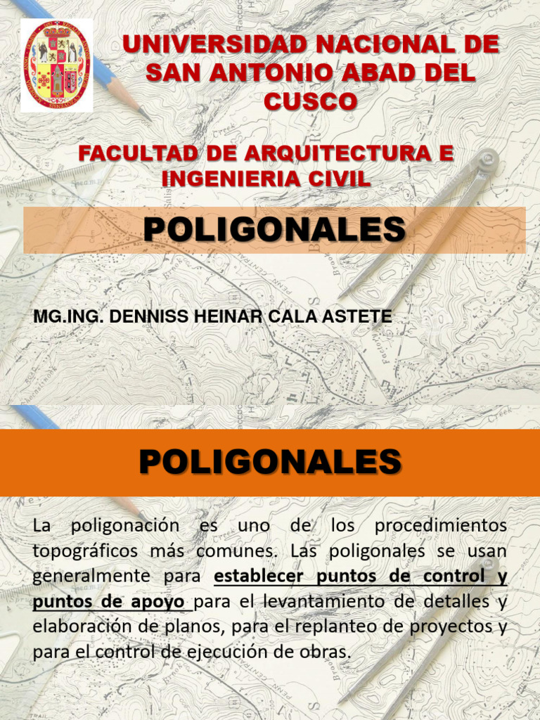 Poligonales | PDF | Topografía