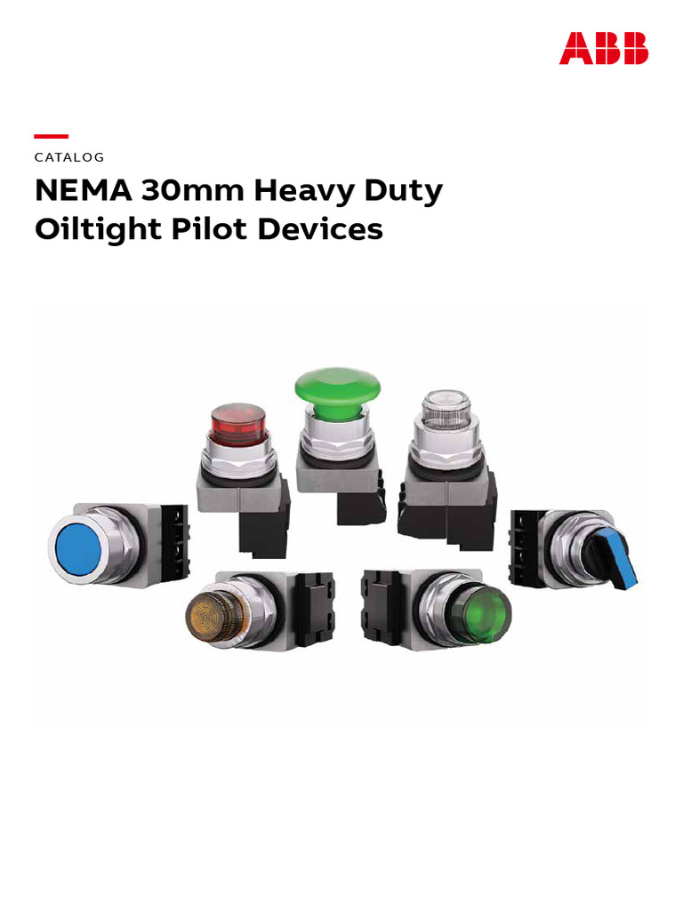 NEMA 30mm Heavy Duty Oiltight Pilot Devices Preliminary Catalog ...