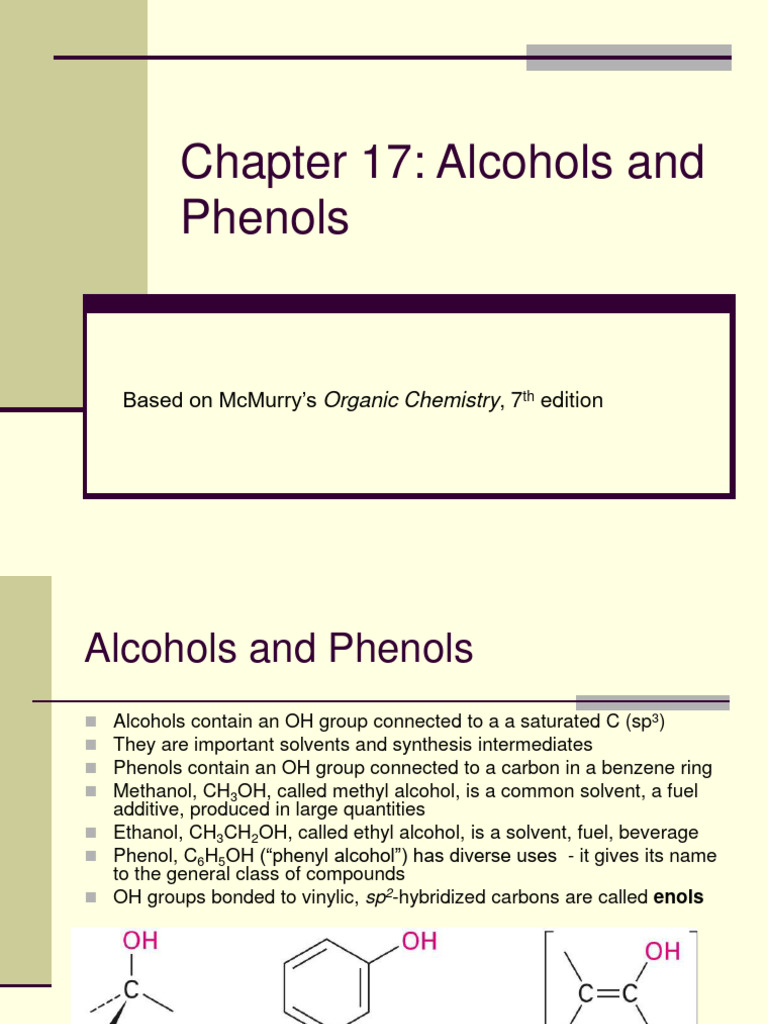 alcohols (1) | PDF | Ester | Chemical Reactions