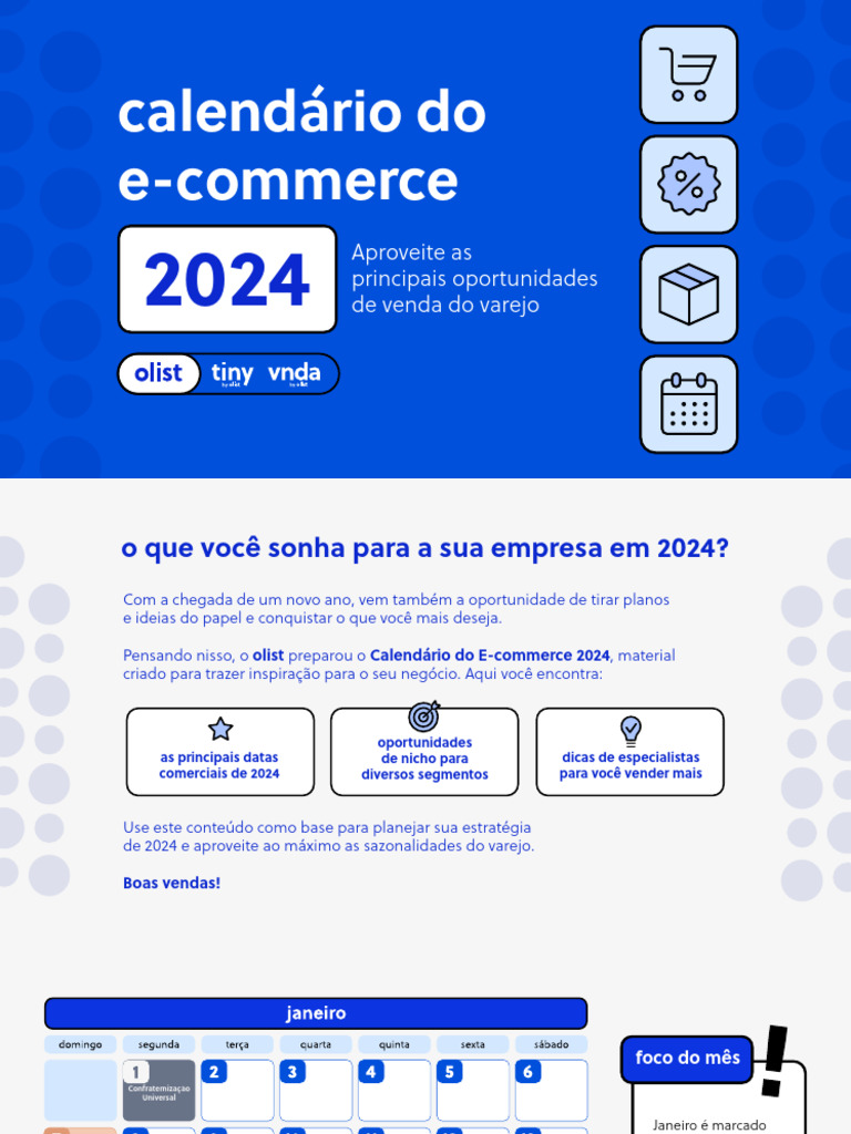 Calendario-Ecommerce - Cópia 2 | PDF | Black Friday | E-commerce