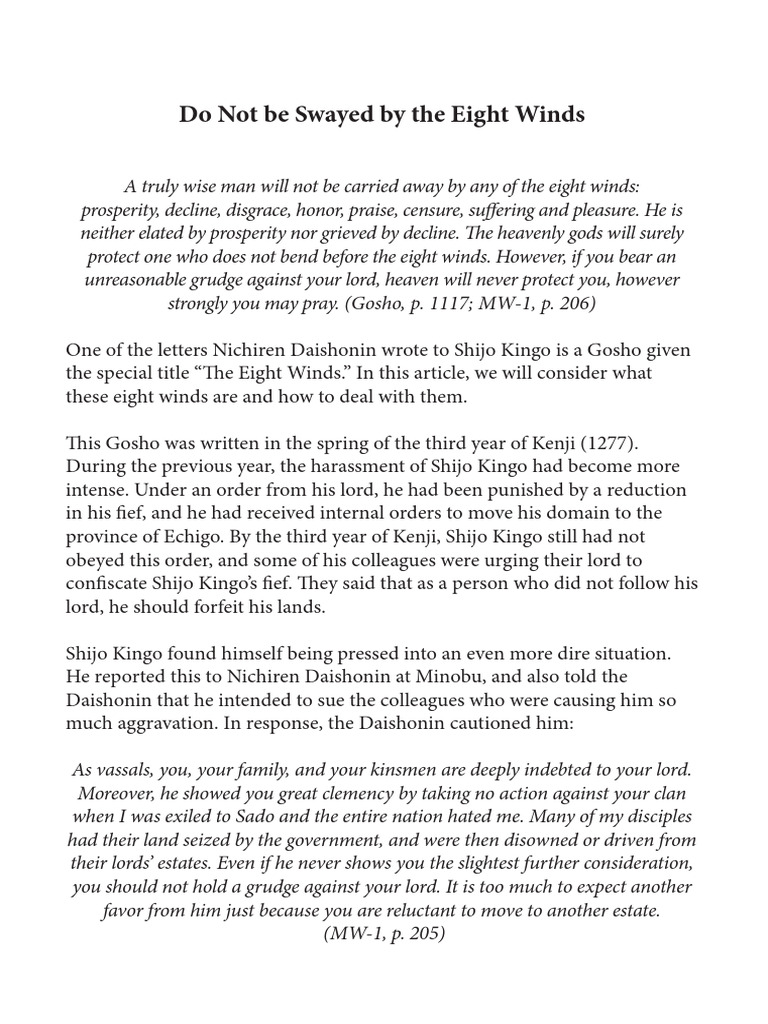 The Eight Winds | PDF