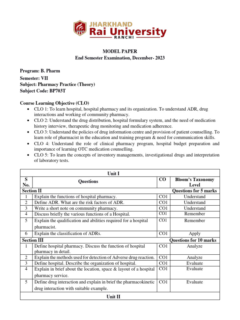 Pharmacy Practice | PDF