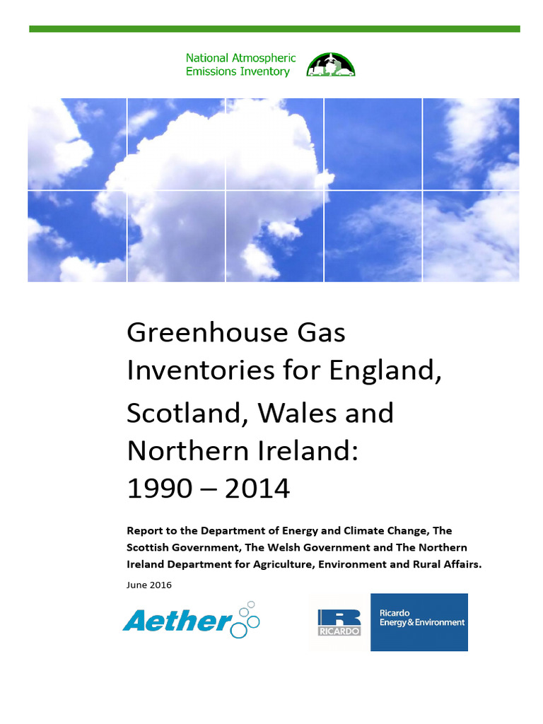 DA GHGI 1990-2014 Report v1 | PDF | Greenhouse Gas | Greenhouse Effect