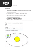 Earth's Rotation and Revolution (Grade 6) - Free Printable Tests and ...