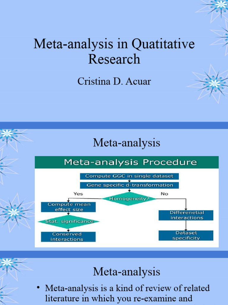 Meta Analysis | PDF