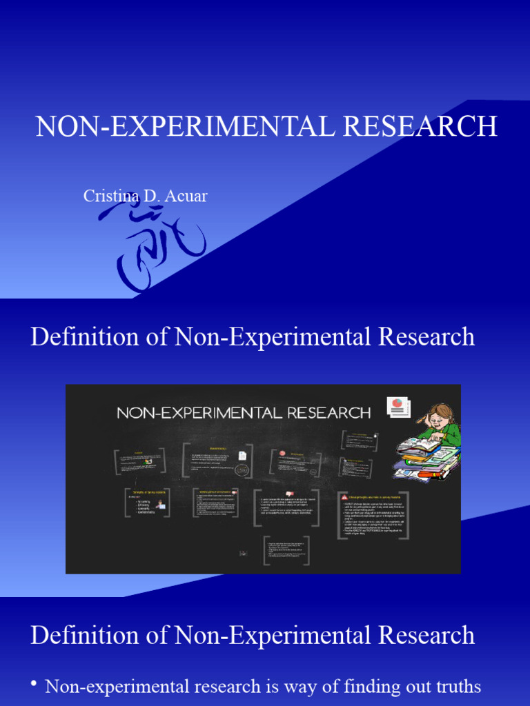 Non Experimental Research | PDF | Survey Methodology | Experiment Non Experimental Research | PDF | Survey Methodology | Experiment