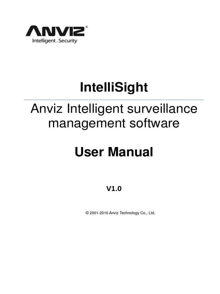 Intellisight User Manual EN | PDF | Window (Computing) | Icon (Computing)